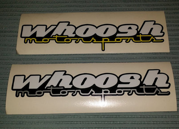 whoosh motorsports decals